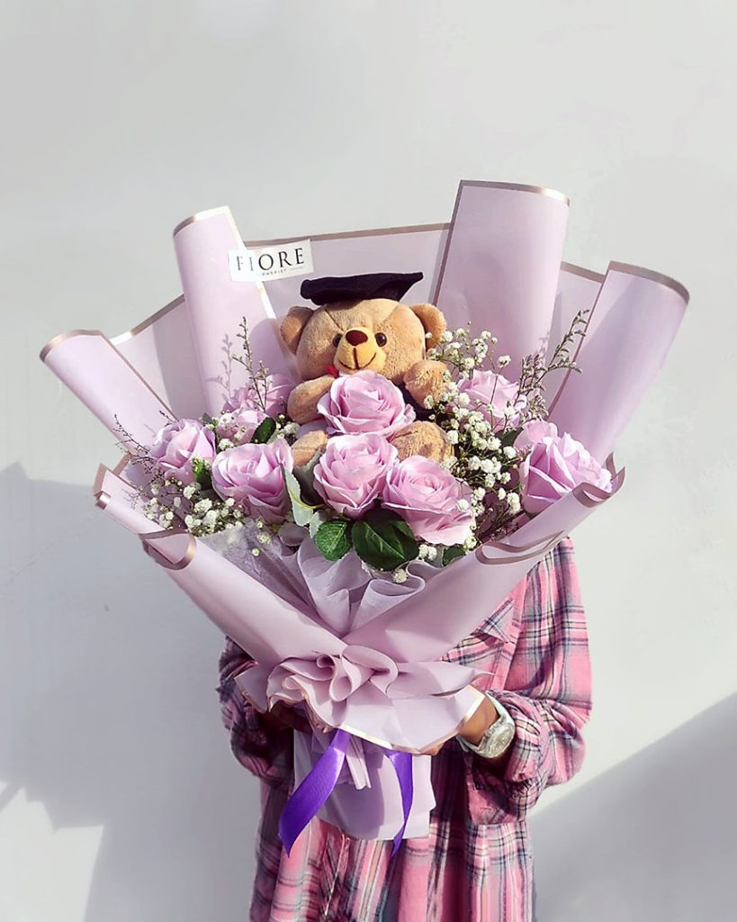 Artificial Graduation Rose - Fiore Flowerist