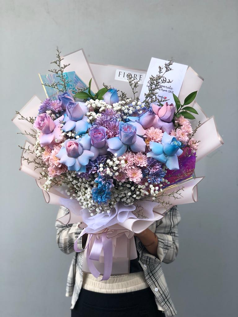 Rose Aster Unicorn Bouquet - Fiore Flowerist